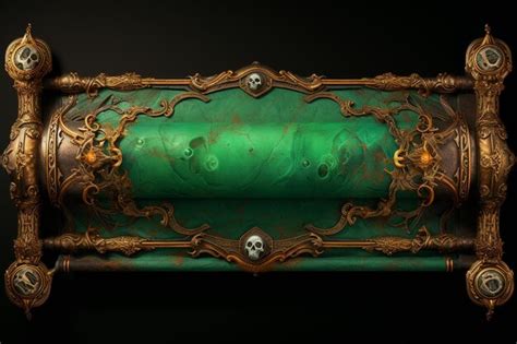 Aged Scroll Canvas Premium Ai Generated Image