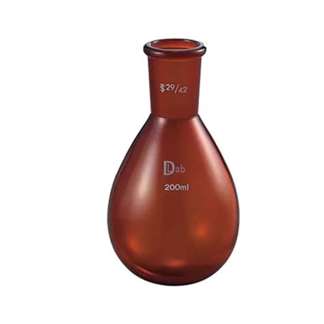Buy AS ONE Common Sliding Eggplant Shaped Flask 30 Ml Brown 3 9676 01 Online At Best Prices