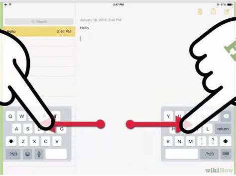 How To Enable And Disable The Ipad Split Keyboard In Ios 7 Steps Keyboard Ipad Predictive Text