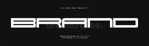 Geometric Square Font Stock Illustrations 63 908 Geometric Square