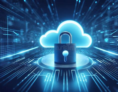 Digital Clock Cloud Computing With Secure Data Transfer Cybersecurity