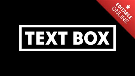 Text Box Generator Text Effect