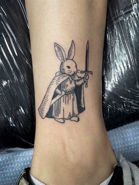 Pin By Ona On Tattoos 3 Bunny Tattoos Funky Tattoos Medieval Tattoo