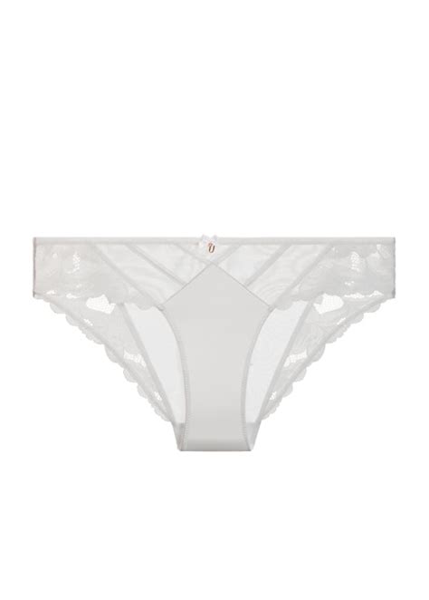 Flora Seductive Floral White Lace Brief Panties