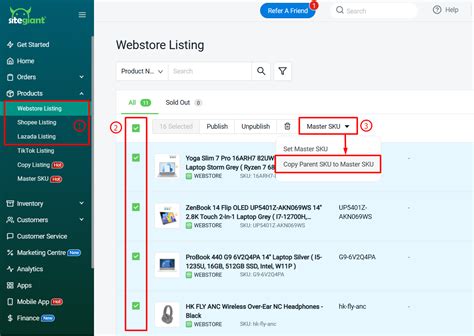 How To Set Master Sku Sitegiant Support Centre