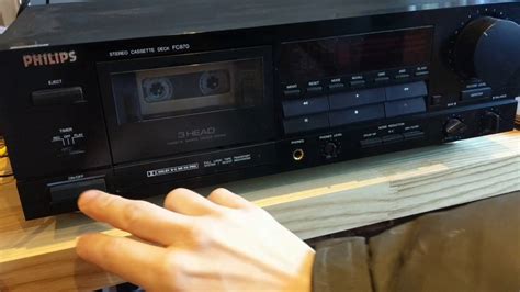 Philips Fc870 Stereo Cassette Deck Youtube