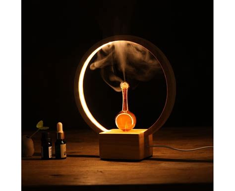 Essential Oil Diffuser Nebulizer Diffuser Wood And Glass Aromatherapy