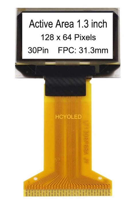 Inch White OLED Display Complete With Mm FPC X Resolution And SSD OLED