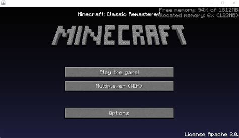 Github Processmodifyerminecraft Classic Remastered A Great Version
