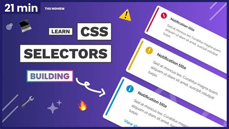 Learn CSS Selectors By Building Alert Components In Minutes CSS Tutorials YouTube