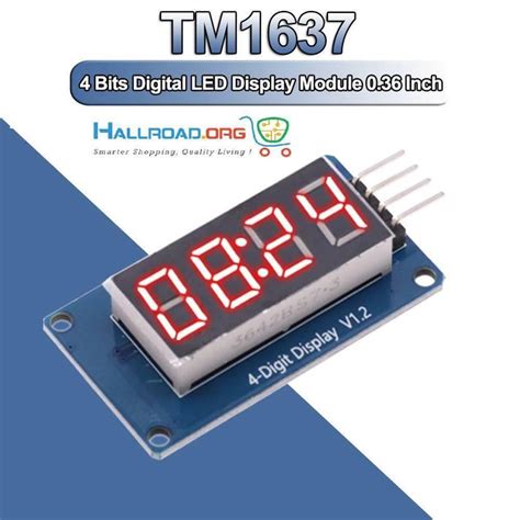 Arduino Tm1637 4 Digit 7 Segment Display Module Led Display Module In