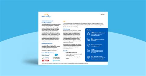 Learn How Workday Us Helps Leading Tech Companies Workday Us