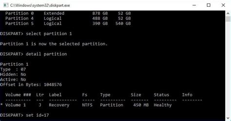 Hide System Reserved Partition Using CMD
