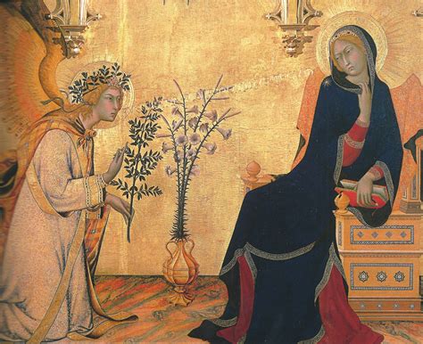 Simone Martini The Annunciation 1333 At Uffizi Gallery Flickr