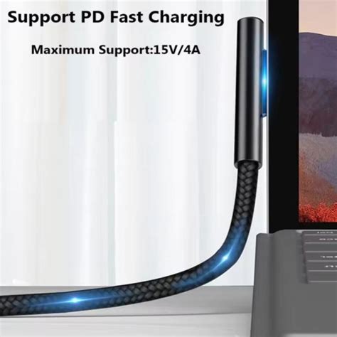 Usb C To Surface Pro Cable 18m 15v4a Fast Charge Cord