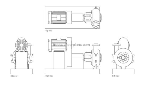 Pressure Pump Free Cad Drawings