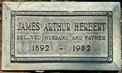 James Arthur Herbert Sr 1892 1982 Mémorial Find A Grave