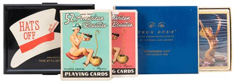Lot Detail Gil Elvgren Pinup Playing Cards Lot Six Decks Total Inclu