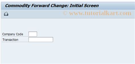 FTR CTY02 SAP Tcode Change Commodity Forward