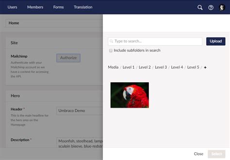 v8 umboverlay doesn t open mediapicker view · issue 4909 · umbraco