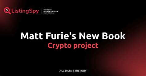Matt Furies New Book Crypto Project Cortex Vortex Token Listings Events Analysis Listingspy