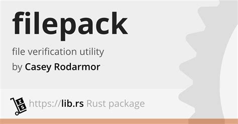 Filepack — Command Line Utility In Rust Lib Rs