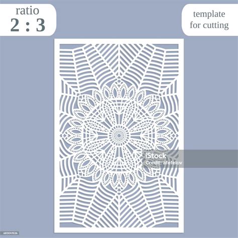 Kağıt Ajur Tebrik Kartı Kesme Dantel Davet Lasercut Metal Panel Ahşap Oyma Için Şablon