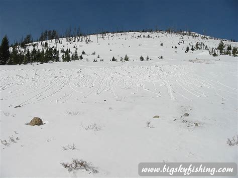 Wind Blown Snow At Teton Pass Ski Area In Montana
