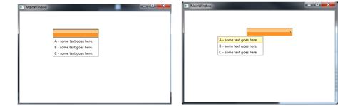 Radcombobox Popup Window Stays In Old Position In Ui For Wpf Combobox
