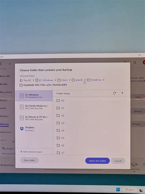 roon backup folder support roon labs community