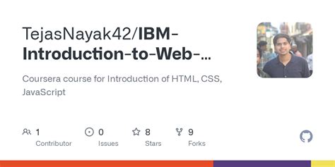 Github Tejasnayak42ibm Introduction To Web Development With Html Css