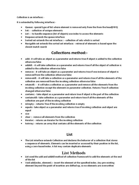 Collection Framework Pdf Queue Abstract Data Type Theoretical