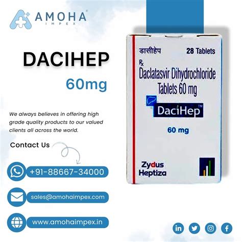 Dacihep 60 Mg Tablet At Rs 2600 Bottle Beacon Antiviral Drugs In Surat Id 25834374073