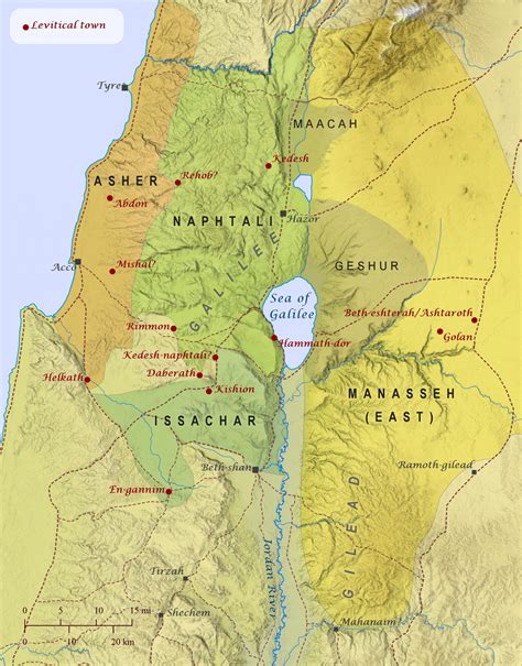 Map Of Cities In The Bible