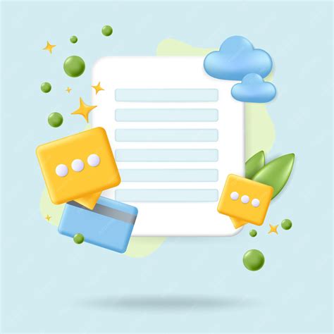 Концепция коммуникации в социальных сетях реалистичный 3d вектор значок сообщения цифровой