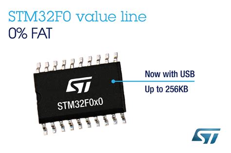 new stm32f0 value line arm cortex m0 microcontrollers