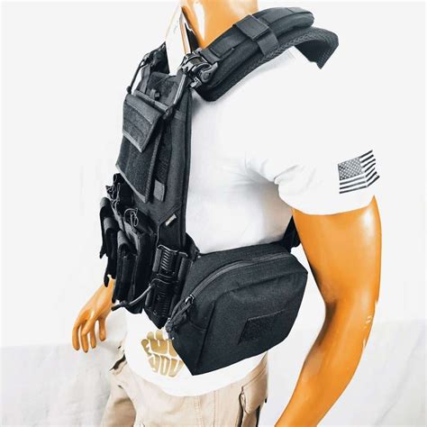 Chaleco Táctico Portaplacas Oslotex Advanced Negro Instinto Militar