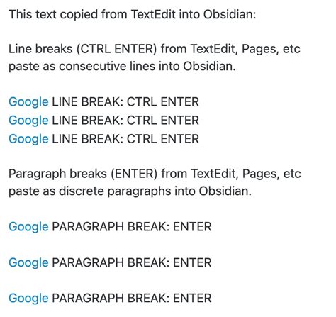 pasting a list of links creates newlines in between links help