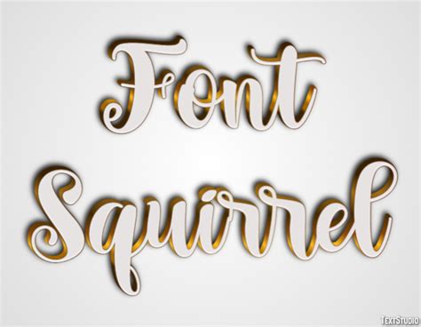 Font Squirrel Text Effect And Logo Design Font