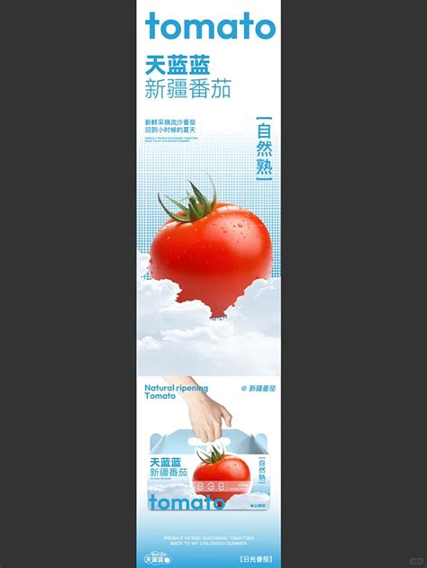 番茄包装设计 电商视觉设计 小红书 花瓣网