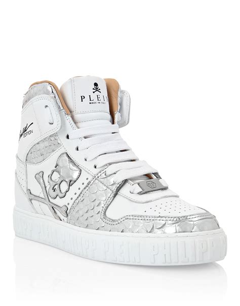 Hi Top Sneakers Notorious Python Skull Philipp Plein Outlet
