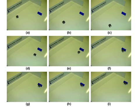Test Of Odometric System By Moving An Object A Initial Setup B I