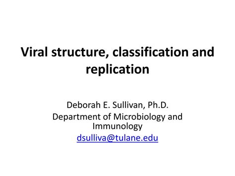 PPT Viral Structure Classification And Replication PowerPoint Presentation ID