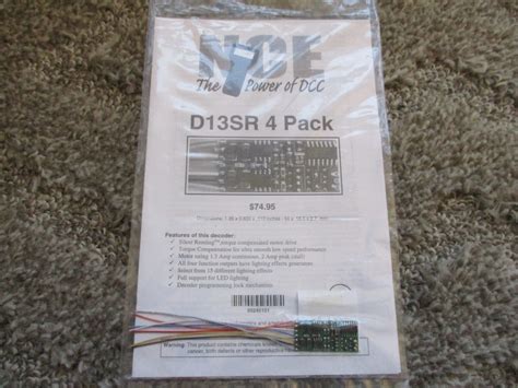 Nce D13sr Decoder 3823 Ebay