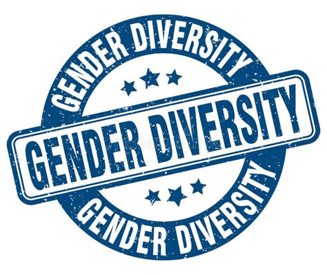 Gender Diversity Stamp Gender Diversity Label Round Grunge Sign Stock