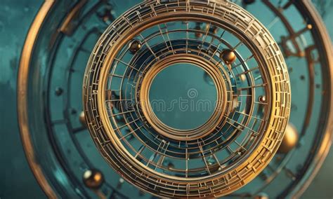 3d Complex Metallic Structure With Circular Opening Surrounded By