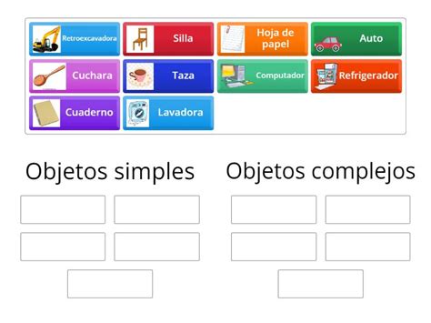 objetos simples y complejos group sort
