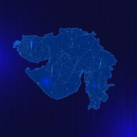 Premium Vector Gujarat Tech Map