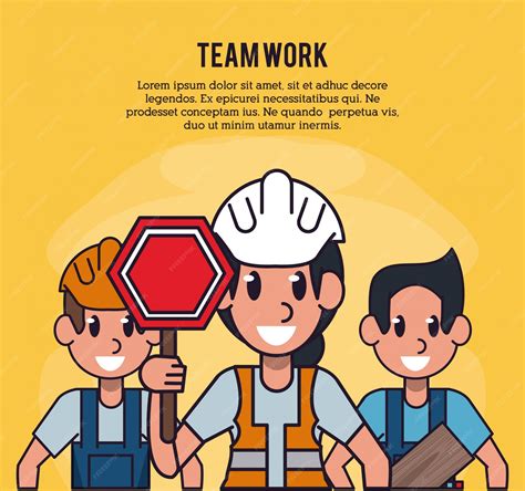 Premium Vector Workers Infographic