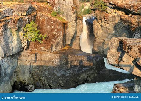 Nairn Falls Provincial Park Narrow Canyon And Waterfall Of The Green